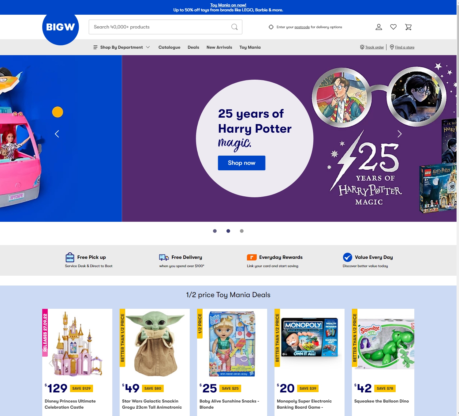 BIG W Data Scraping Services | ScrapeIt